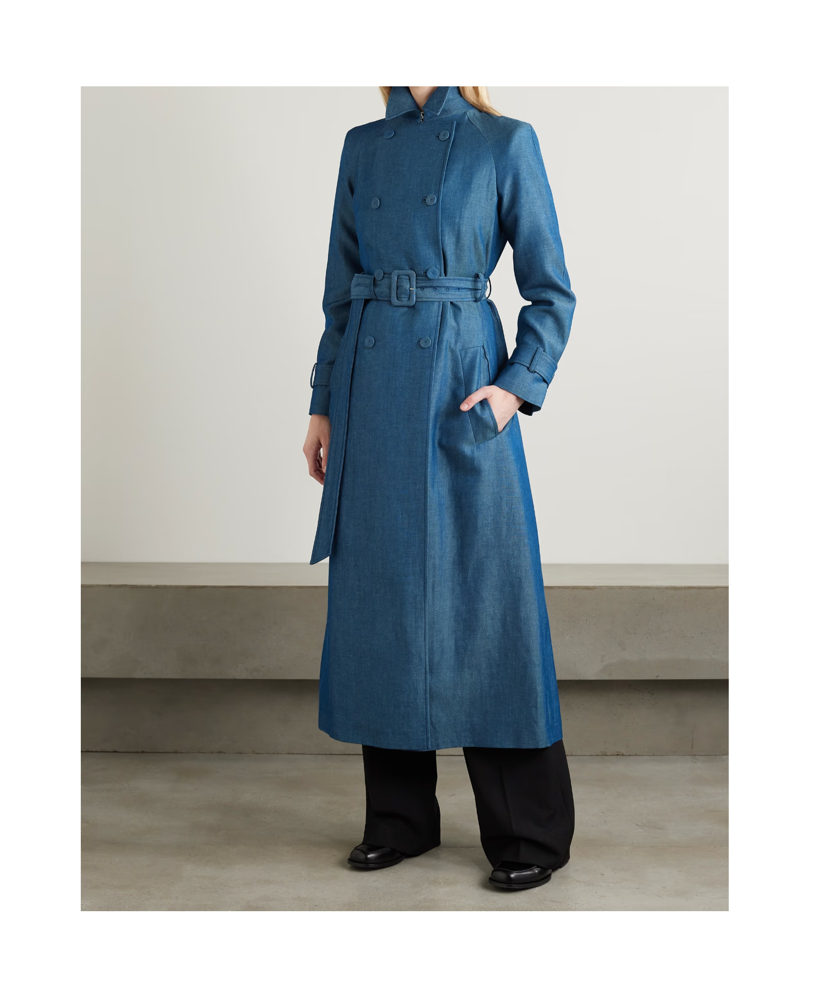 GABRIELA HEARST Gabriela Hearst Braden Double-Breasted Trench Coat